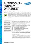 AutoFocus Privacy Datasheet - Palo Alto Networks