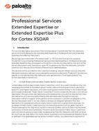 Professional Services Extended Expertise or Extended Expertise Plus for Cortex XSOAR - Palo Alto ...