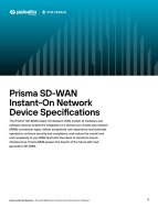 Prisma SD-WAN Instant-On Network Device Specifications - Palo Alto Networks