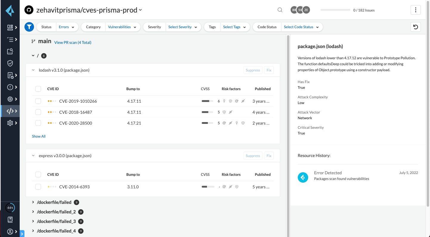 Software Composition Analysis (SCA) - Palo Alto Networks