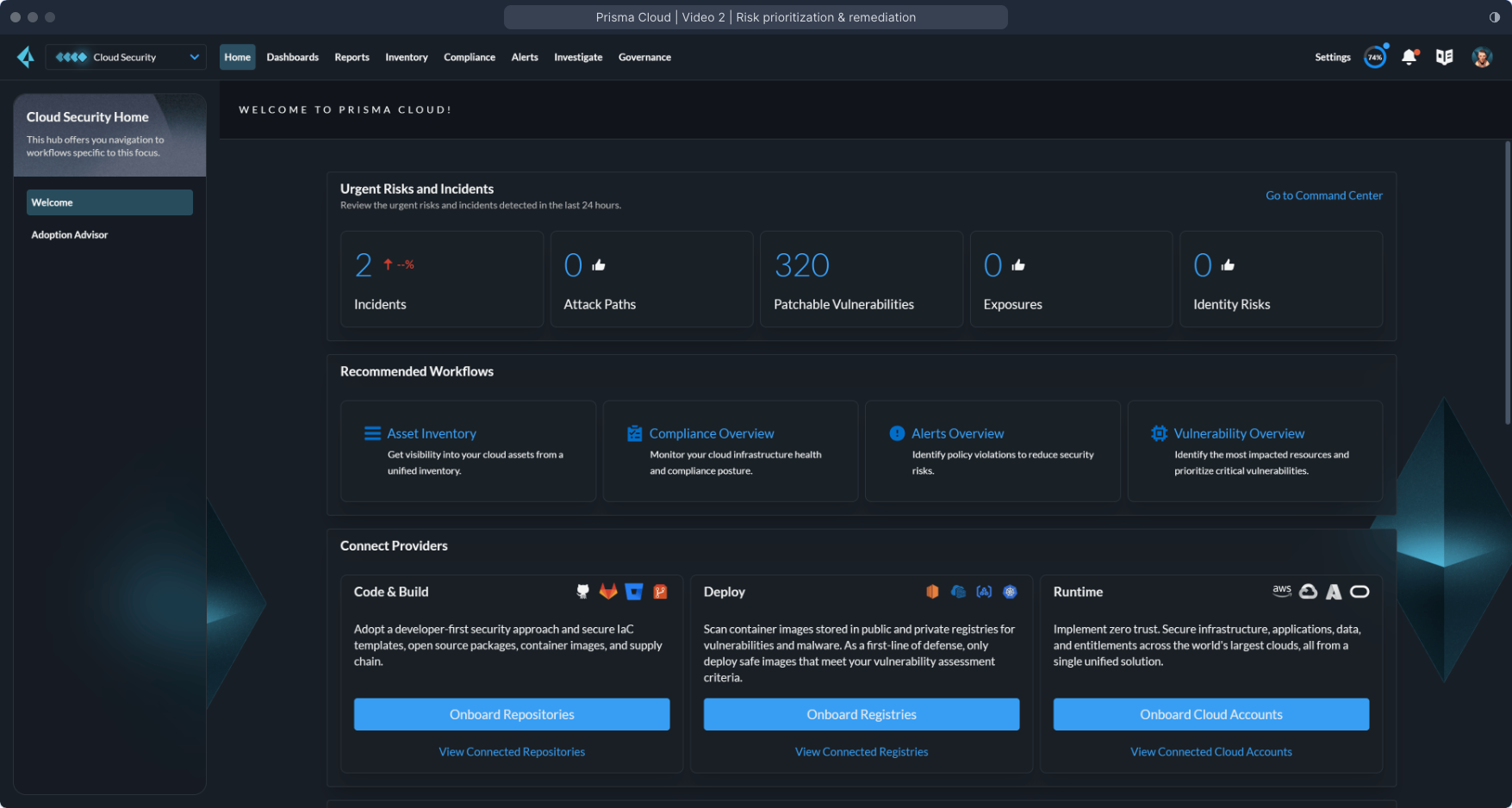 Prisma Cloud walkthroughs - Palo Alto Networks